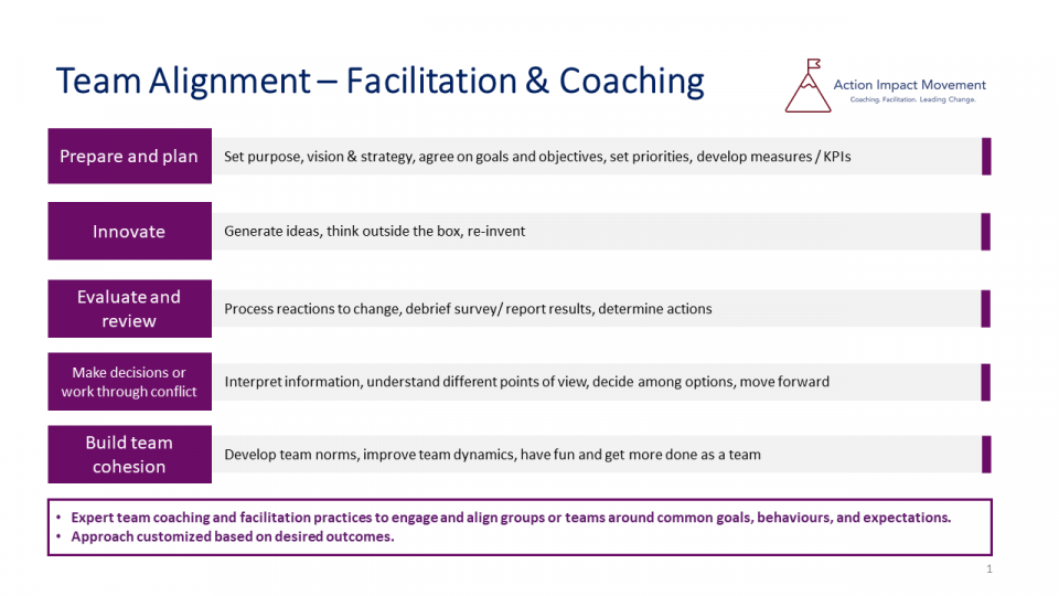 Team Alignment - Create a High Performing Team | Action Impact Movement Team Alignment - Create a High Performing Team | Action Impact Movement